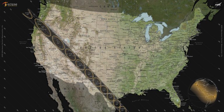 Breathtaking View of Moon’s Shadow Over the U.S. During the Annular ...