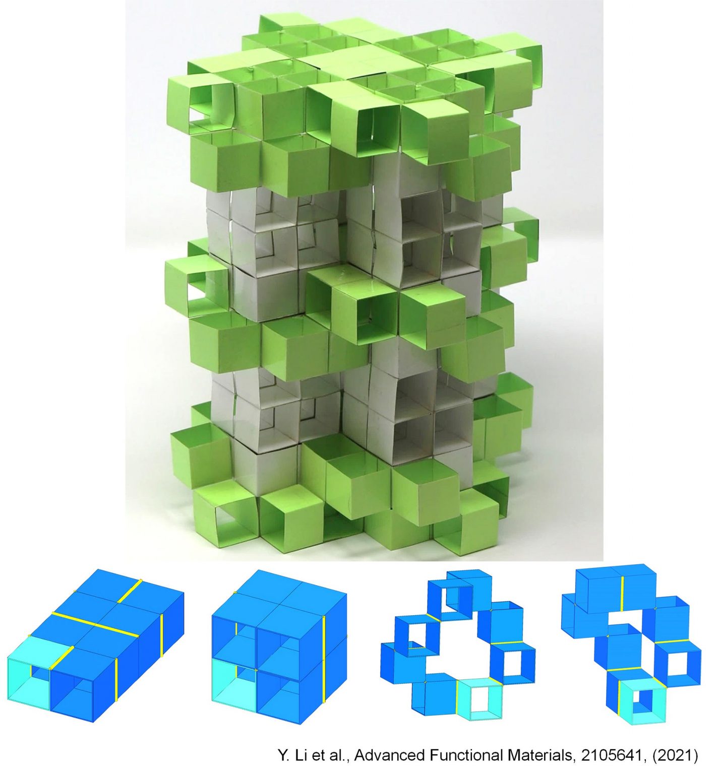 3D Kirigami Building Blocks Designed To Make Dynamic Metamaterial ...