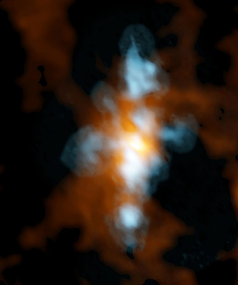 ALMA Displays Capabilities, Reveals Cosmic Steam Jets and Molecules