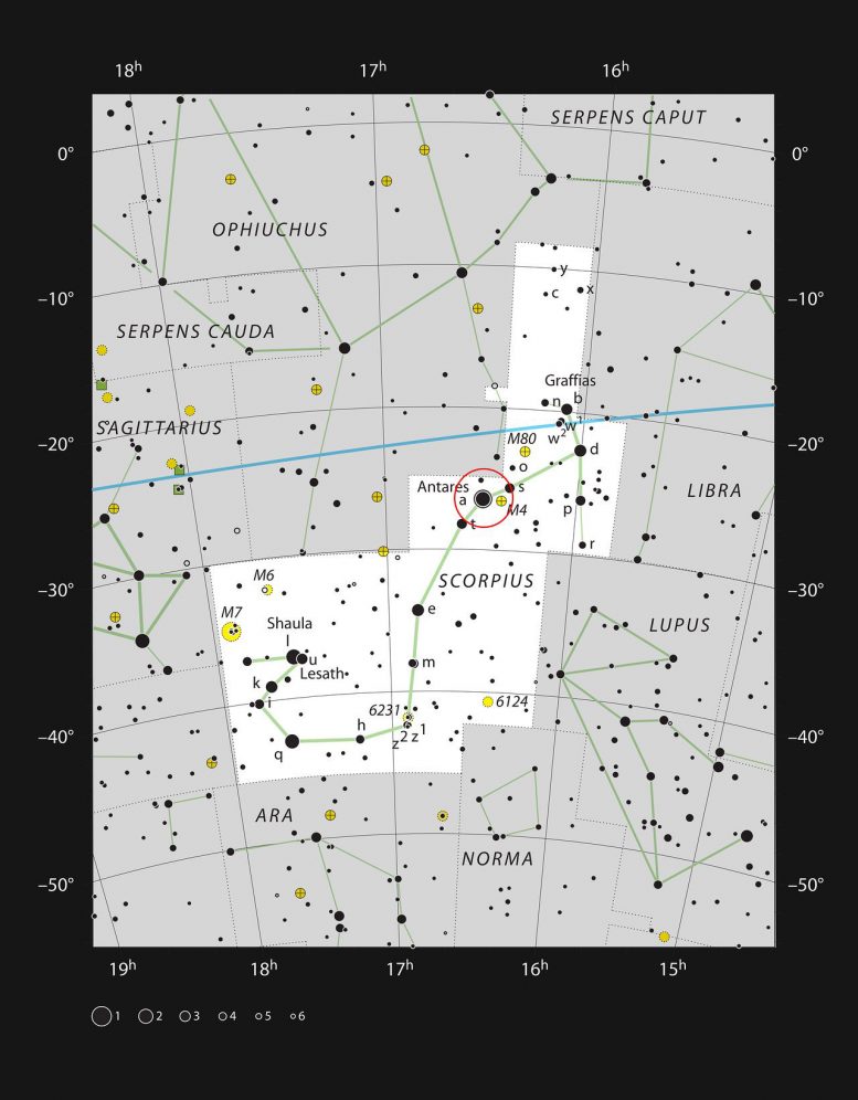 Astronomers Map Vigorous Atmospheric Motion in the Star Antares