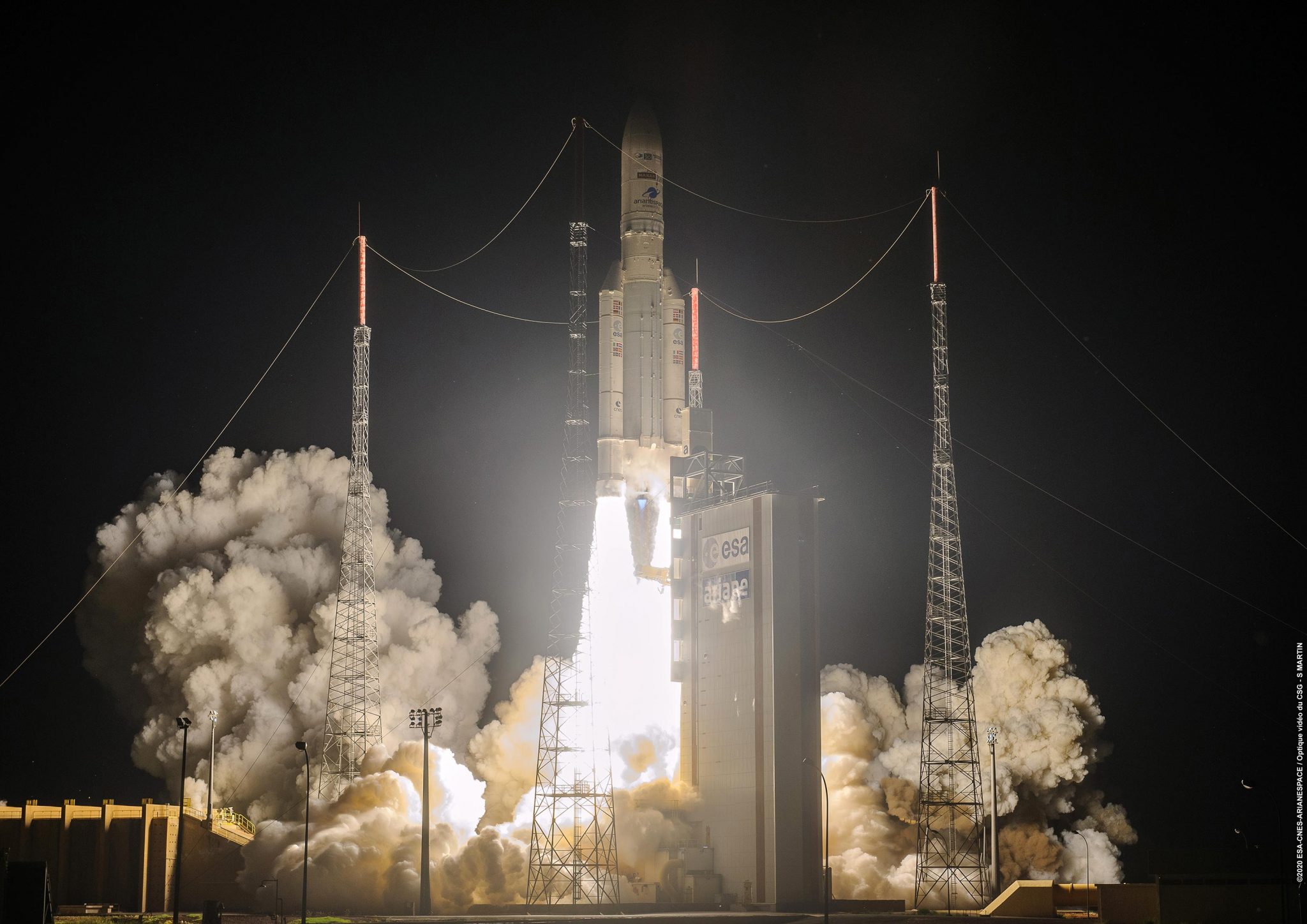 Ariane 5 Rocket Launches 3 Spacecraft Into Orbit From Europe’s ...