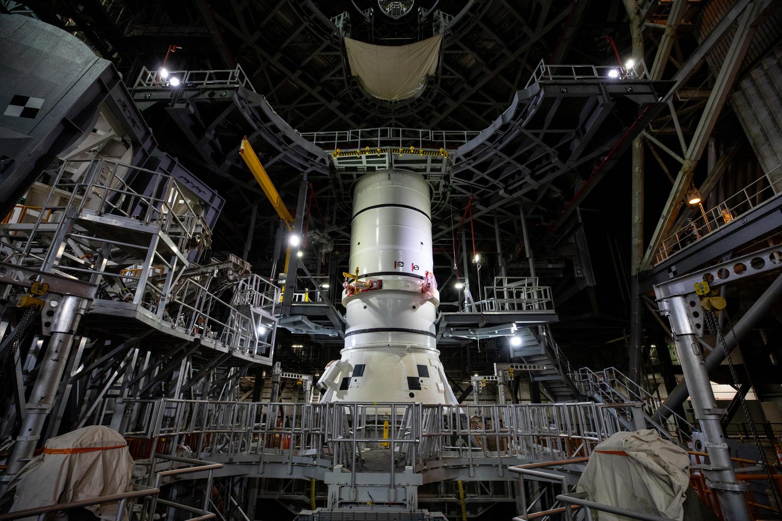 Artemis I Stacks Up: NASA Begins Assembling Massive SLS Rocket for Moon ...