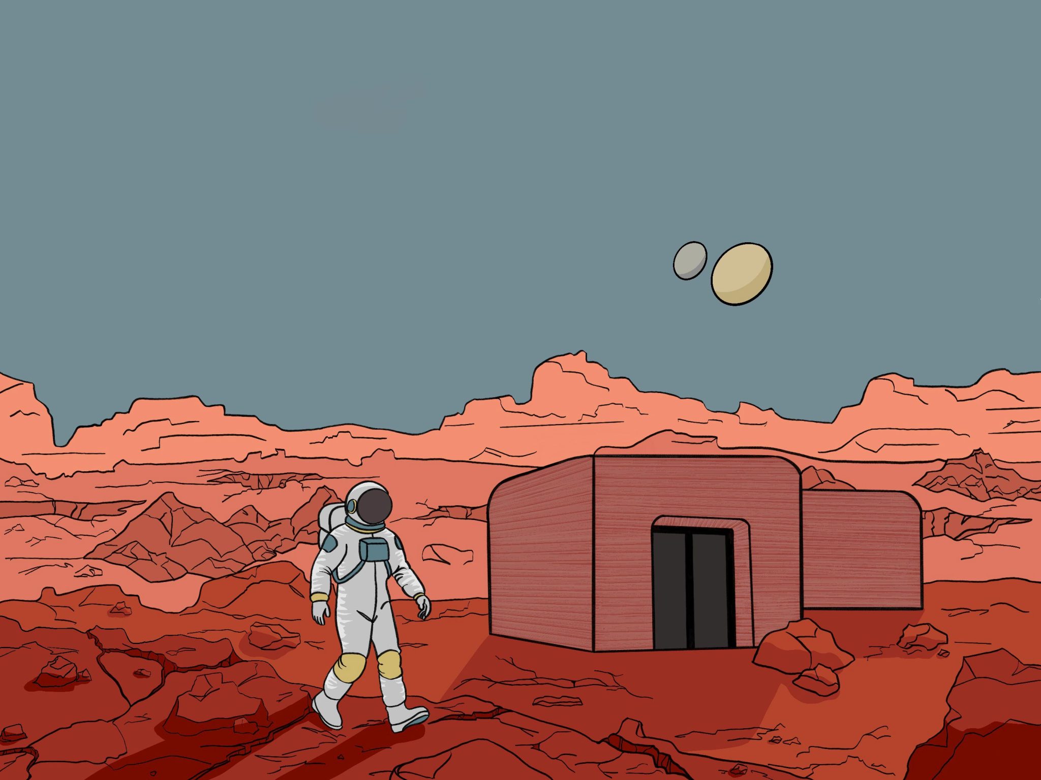 Scientists Create “Living Bricks” To Build Homes on Mars