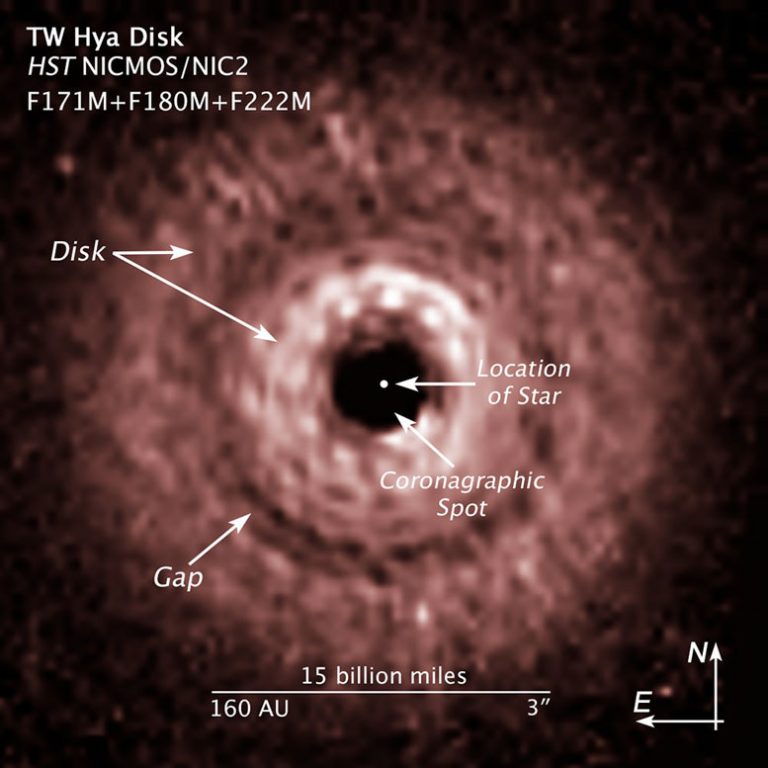 ALMA Observes Gas Emission in a Protoplanetary Disk