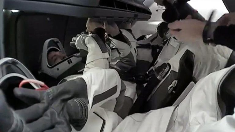 Ax-3 Astronauts Undock From Space Station in SpaceX Dragon for Earth Return