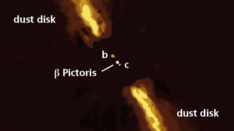 Stunning Exoplanet Beta Pictoris B Time-Lapse Images