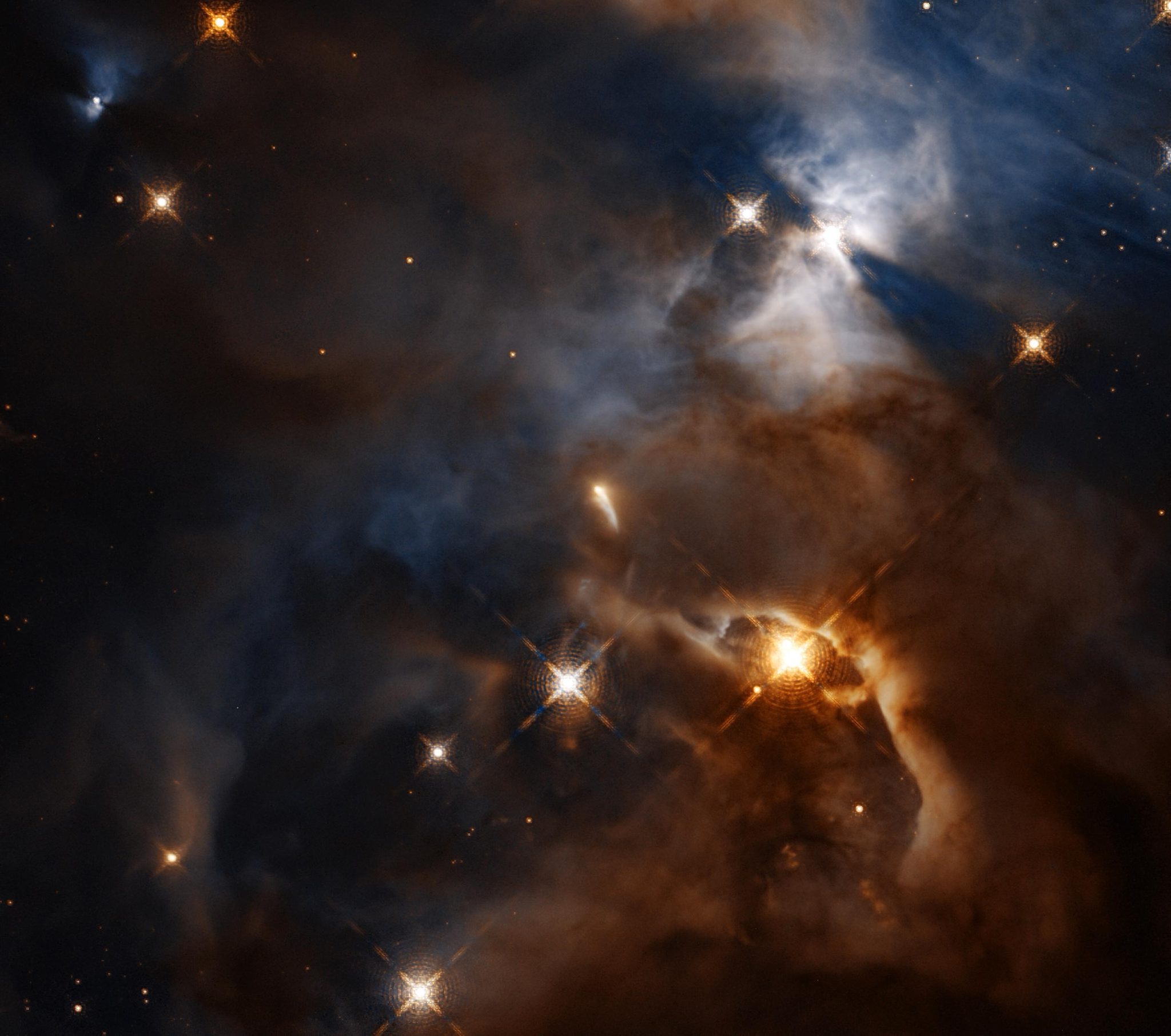 Hubble Watches a Cosmic Bat Shadow “Flapping”