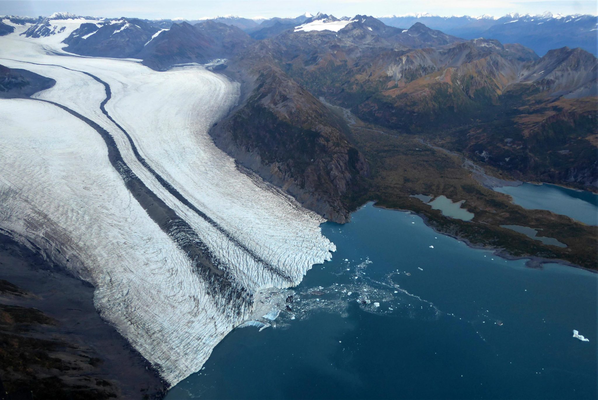 Retreat of Glacier Edges in Alaska’s Kenai Fjords National Park
