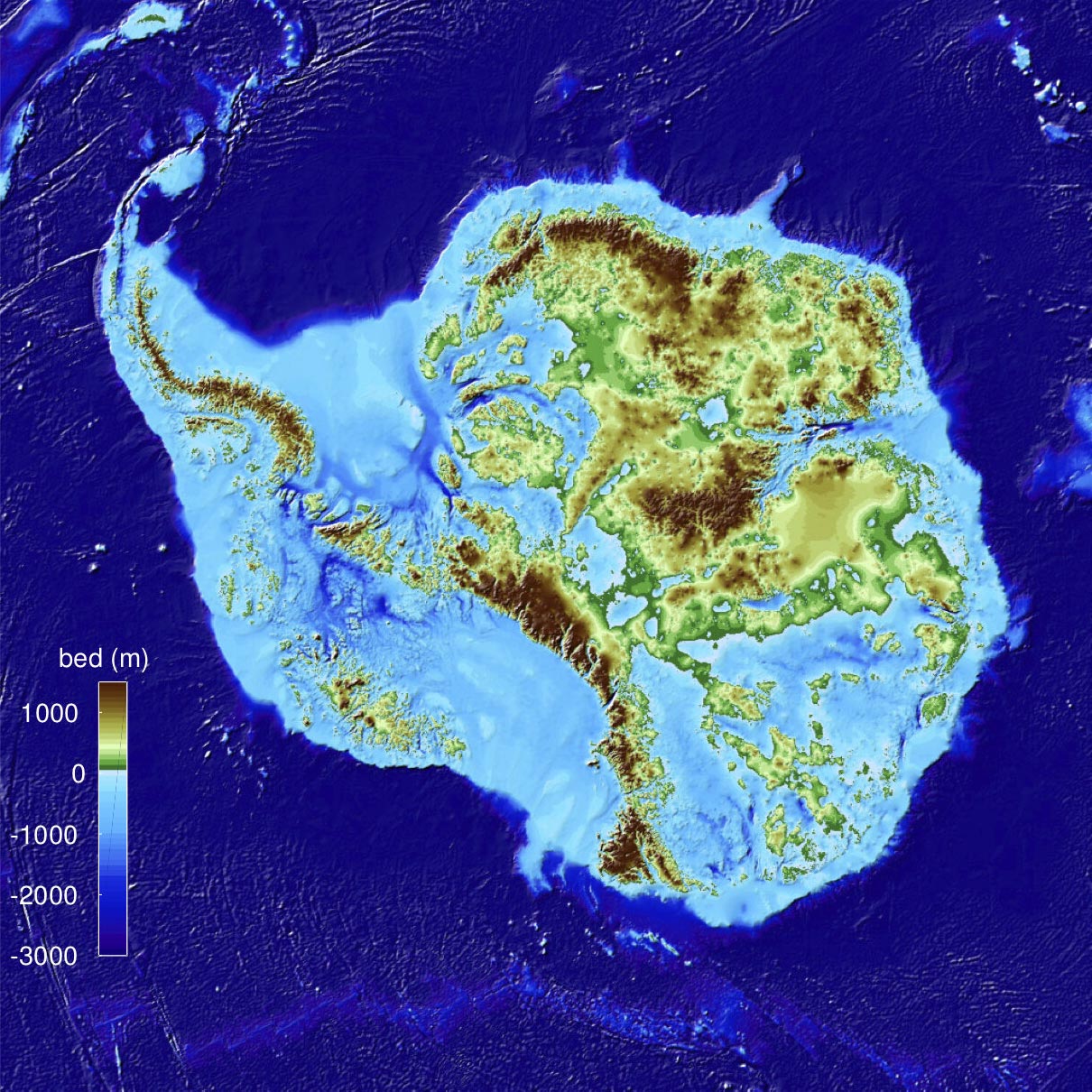 High Precision Map Shows What The Land Looks Like Under Antarctica s 
