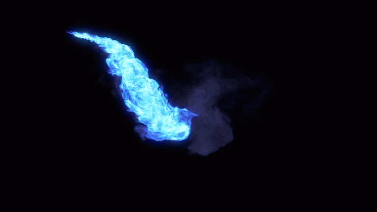 Astonishing Blue Whirl Flame Structure Revealed With Supercomputers