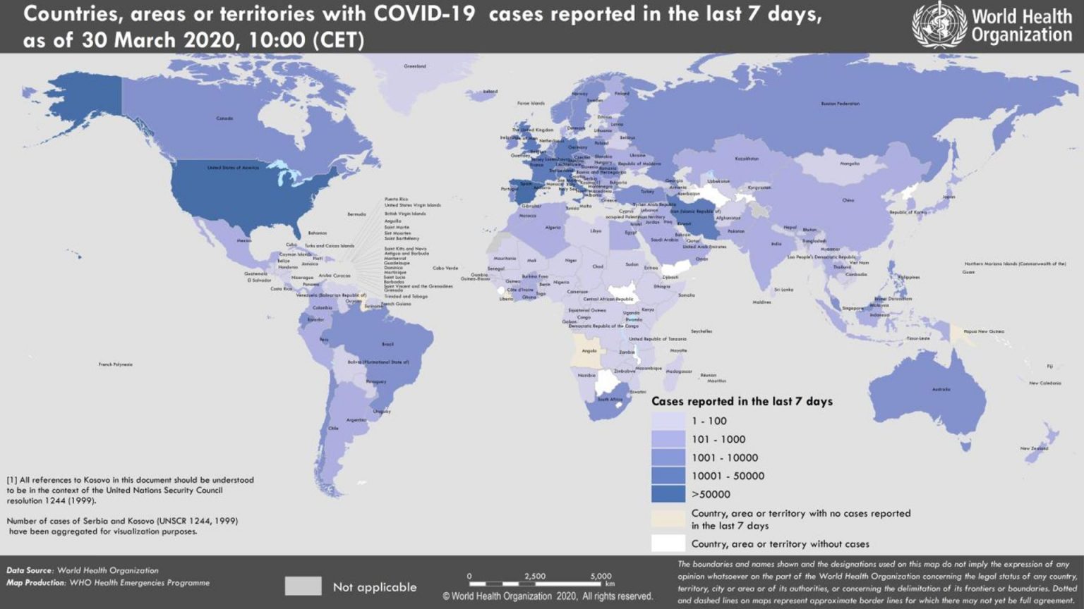 COVID-19 World Map: 693,224 Confirmed Cases; 198 Countries; 33,106 Deaths
