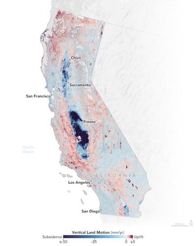 NASA Just Mapped California’s Sinking Cities – See If Your Area Is Affected