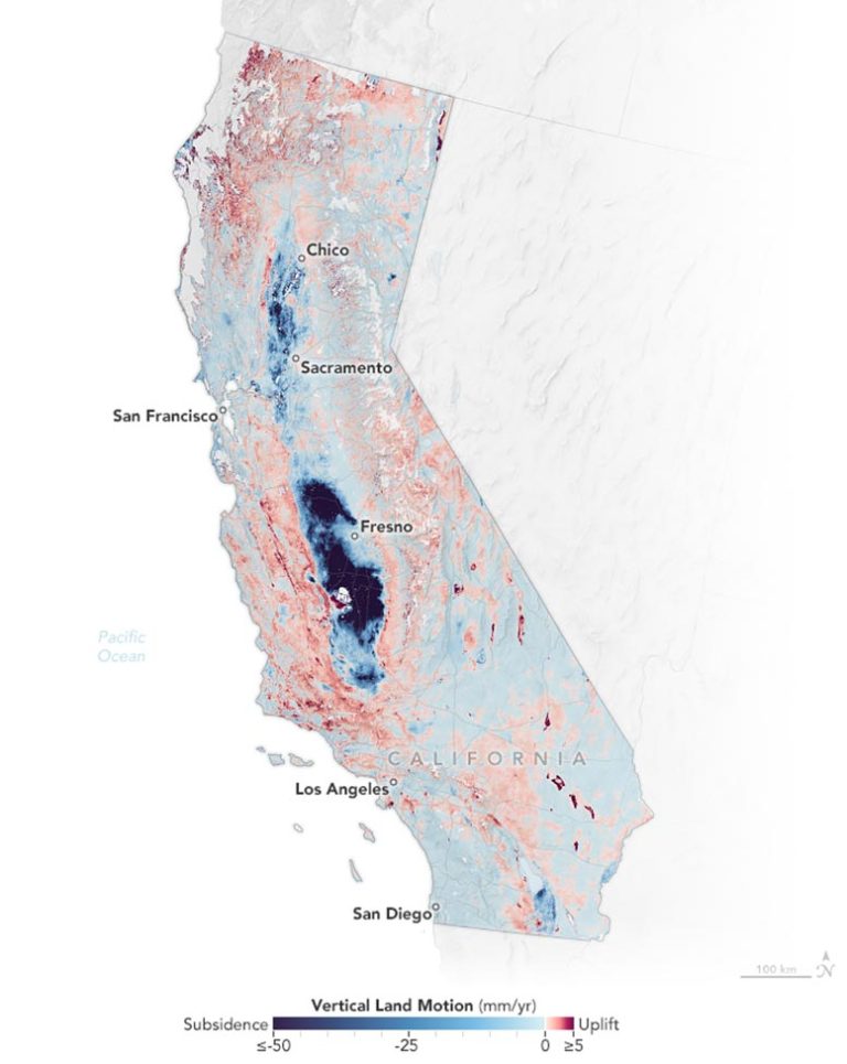 NASA Just Mapped California’s Sinking Cities – See If Your Area Is Affected