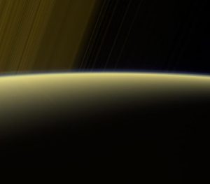 Cassini Spacecraft Views Haze on the Horizon of Saturn