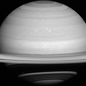 Dot Against the Dark - New Image of Saturn's Moon Mimas