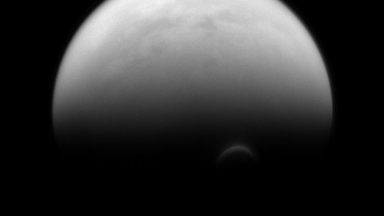 Cassini Views a Spinning Vortex at Saturn's North Pole