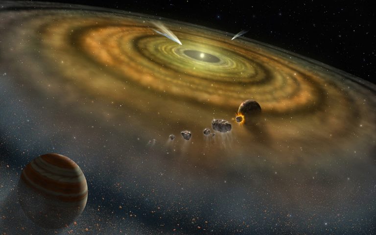 Early Chemistry of a Star's Protoplanetary Disc Shapes Life-Friendly ...