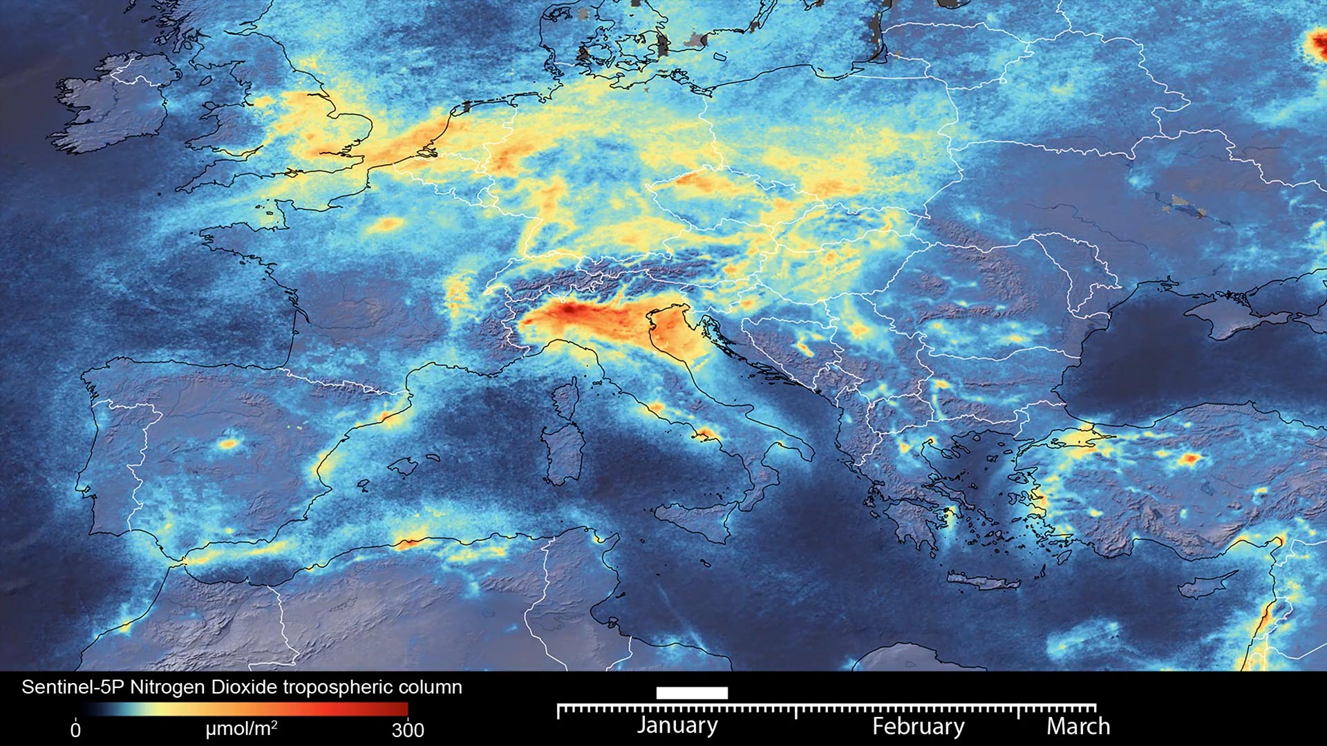 Jaw-Dropping Video Shows Nitrogen Dioxide Emissions Drop Over Italy Due ...