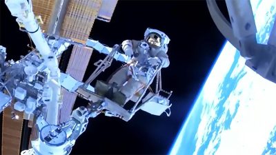 Spacewalk Success: Cosmonauts Install Debris Shields Outside the ...