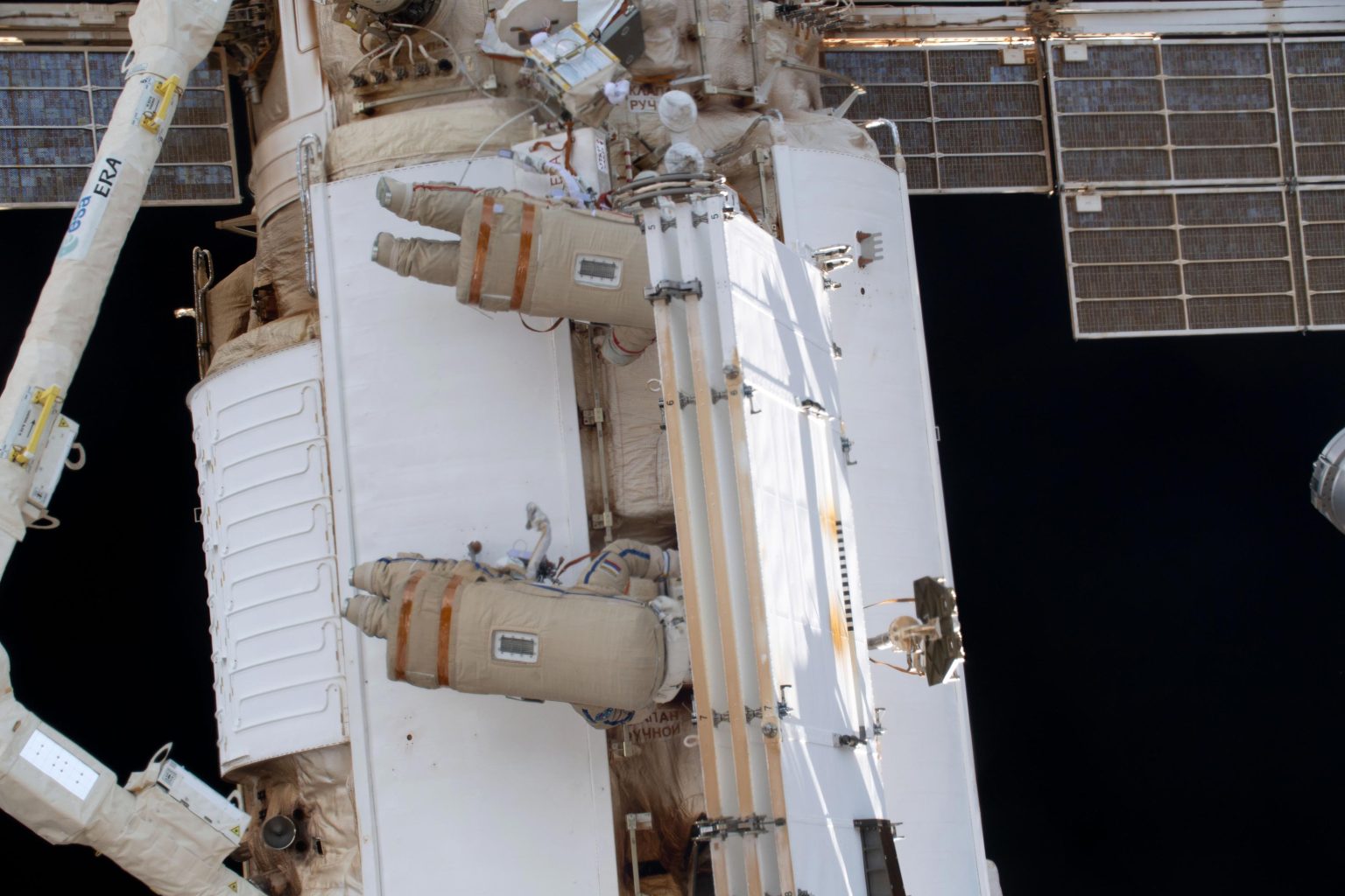 International Space Station: Cosmonauts GO for Spacewalk, Astronauts ...