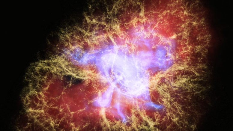 Hubble Image of the Week - Crab Nebula in Bright Neon Colors