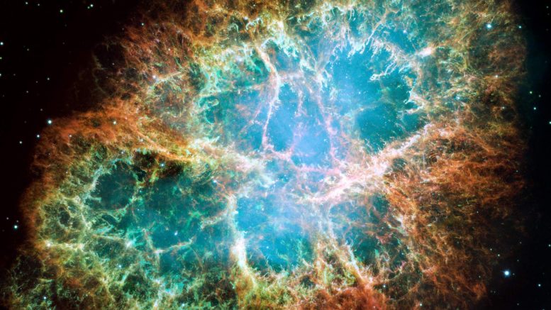 Hubble Image of the Week - Crab Nebula in Bright Neon Colors