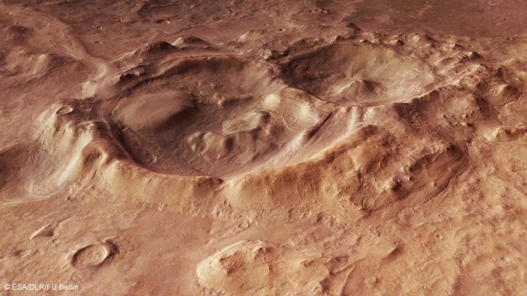 MRO Views Honeycomb-Textured Landforms in Ancient Impact Basin on Mars
