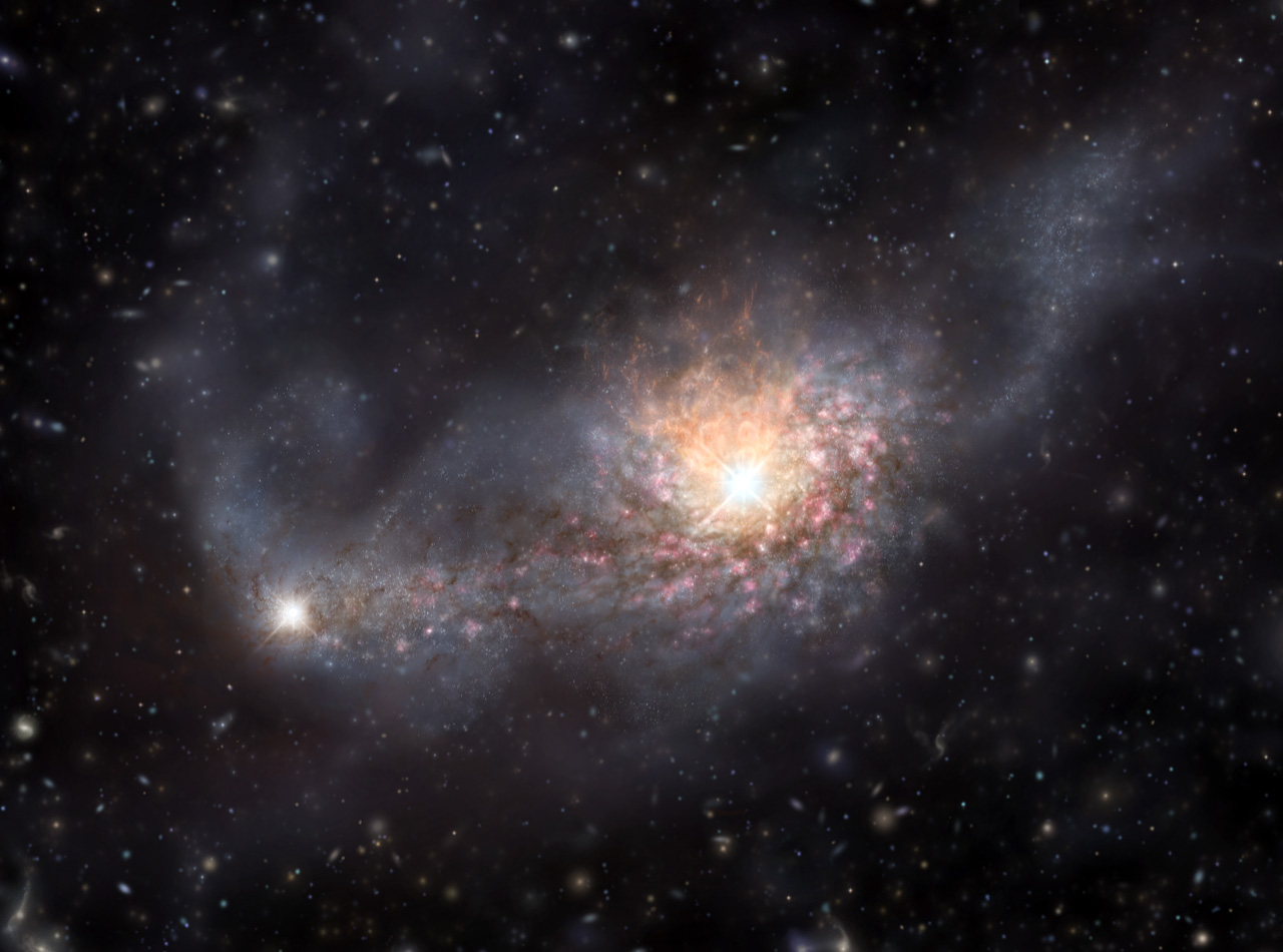 Peering Back 13 Billion Years: Dancing Galaxies Craft a Monster at the ...