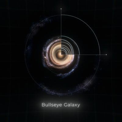 Hubble Captures a Cosmic Bullseye, Revealing a Stunning Nine-Ring Galaxy