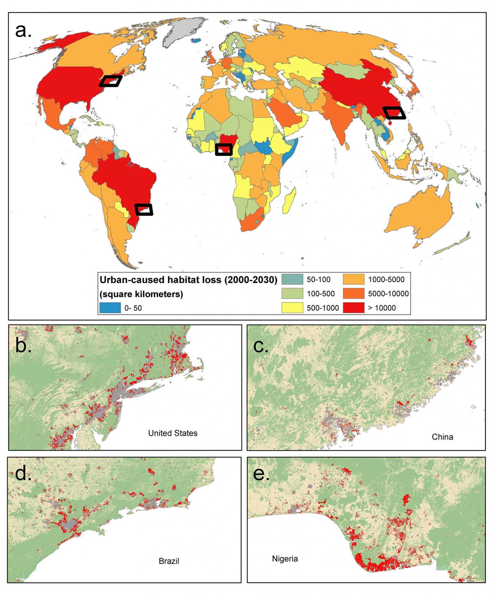 More Biodiversity Loss Outside of Cities Due to Urban Growth