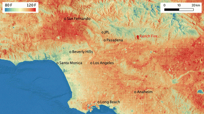 Extreme Heat in Death Valley Monitored by ECOSTRESS on Space Station
