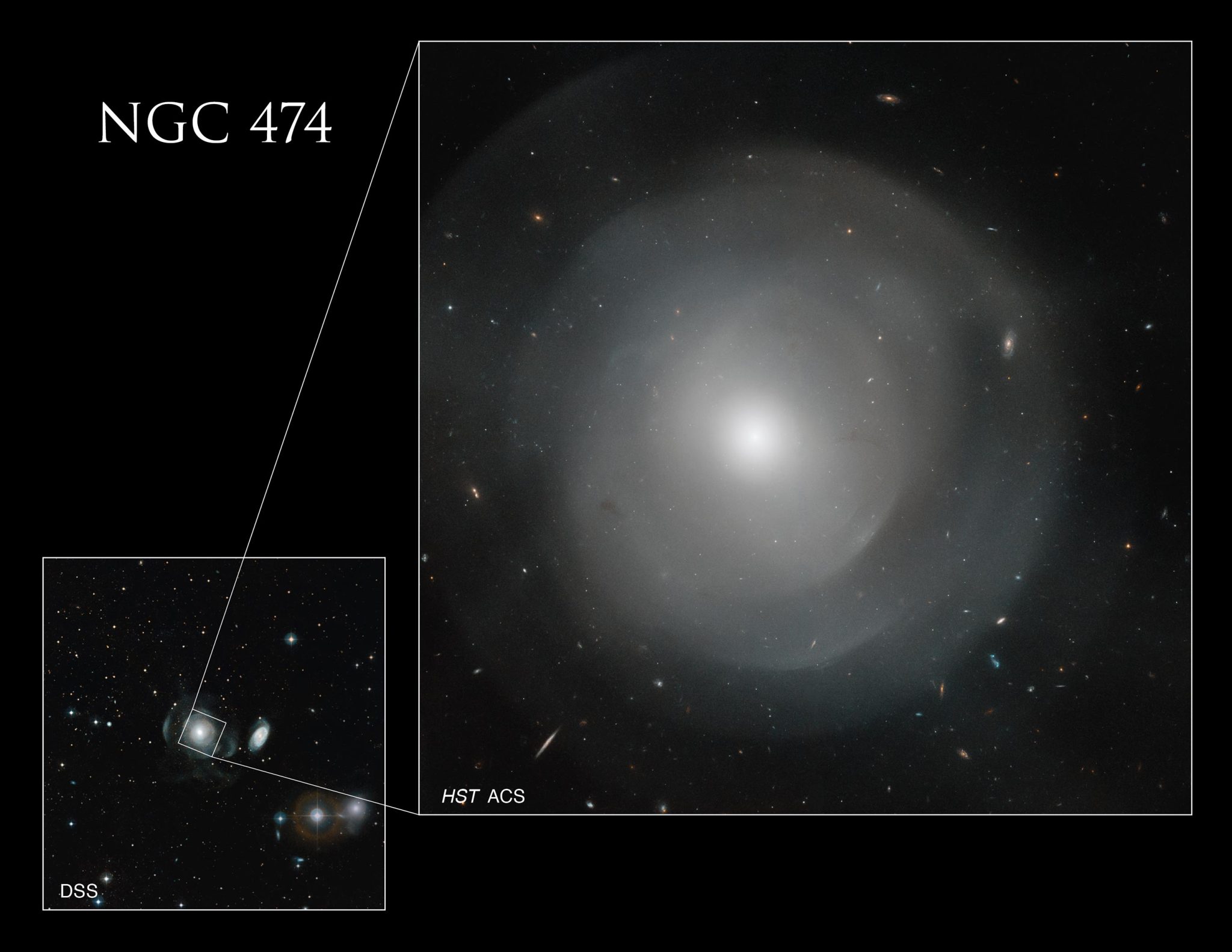 Hubble Space Telescope Peers Through Giant Elliptical Galaxy’s Layers
