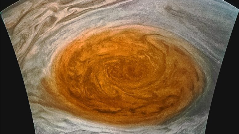 New JunoCam Image of Jupiter’s Great Red Spot in True Color