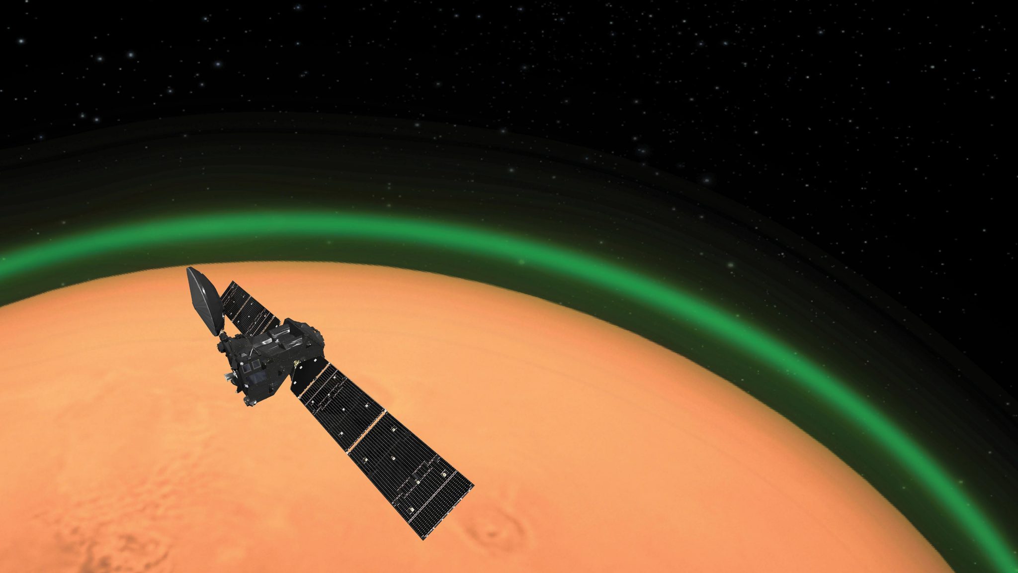 Unique Green Glow Spotted on Mars – First Time Around a Planet Other ...
