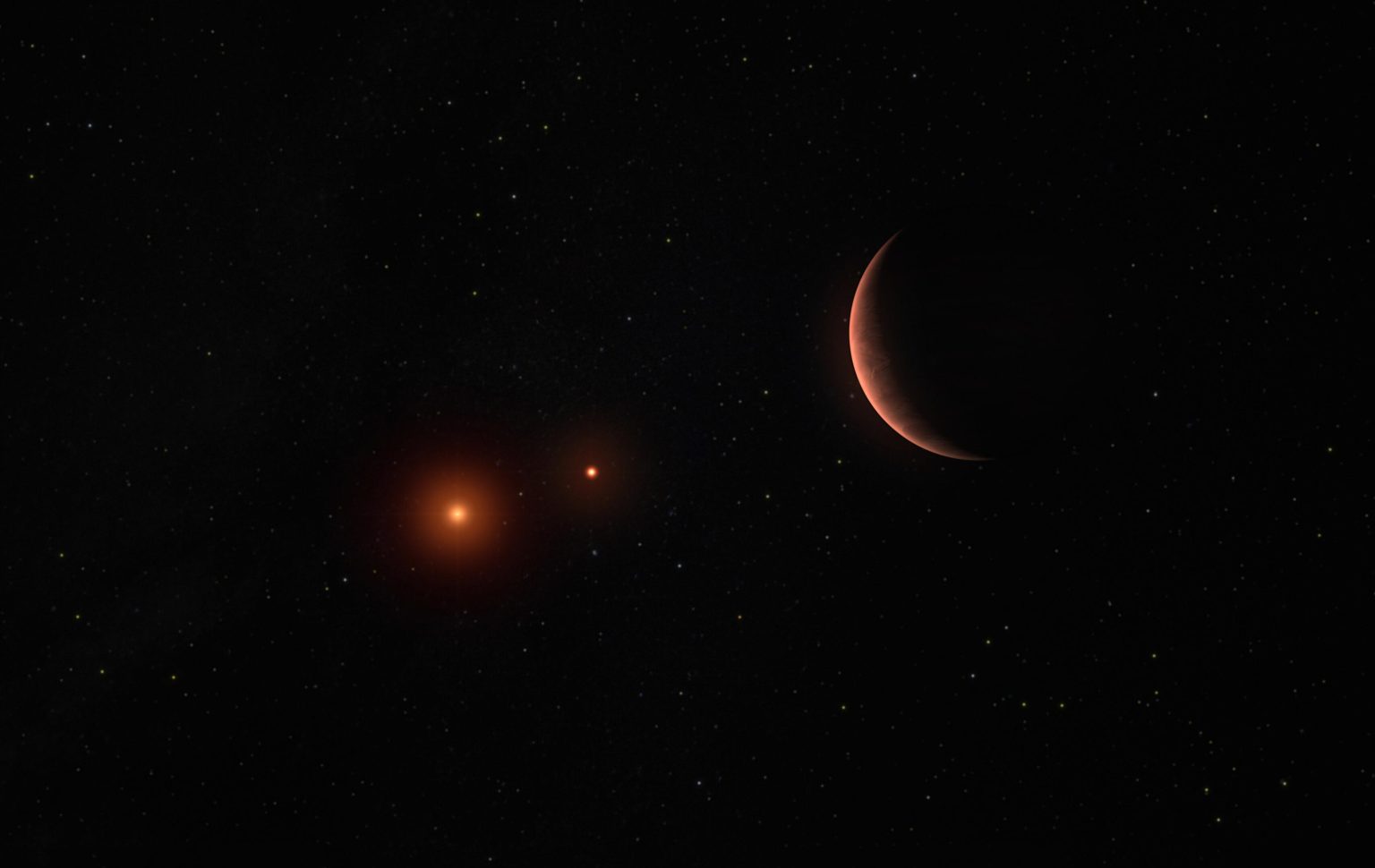Planet Found Orbiting Two Stars at a Perfect 90-Degree Angle