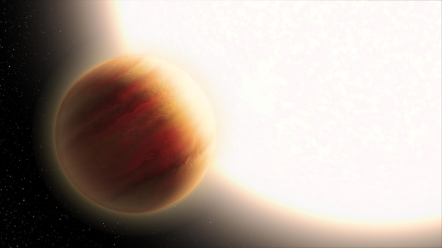 Hubble Telescope Views Blistering Pitch-Black Planet WASP-12b