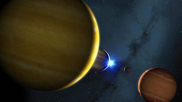 The First Remote Reconnaissance of Another Solar System