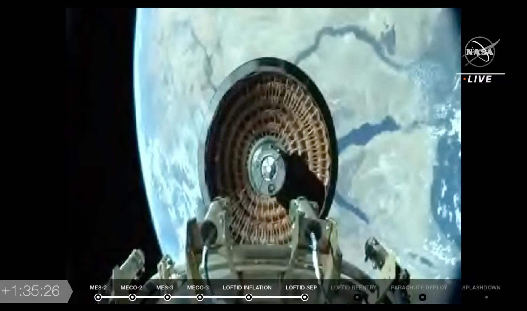 NASA’s Successful Launch, Deployment, and Retrieval of LOFTID – An Innovative Inflatable Heat Shield