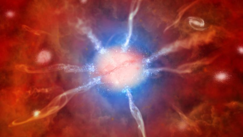 Distant Galaxy Seen As It Was 800 Million Years After The Big Bang