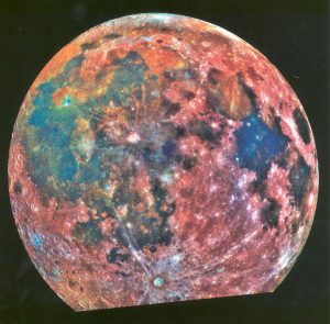 False-Color Image of the Moon from NASA's Galileo Spacecraft