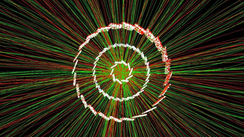 Creation Without Contact in the Collisions of Lead and Gold Nuclei