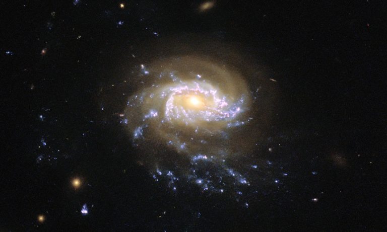 Galactic Seascape: Hubble Captures Jellyfish Galaxy With Trailing ...