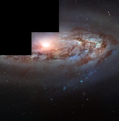 Hubble Captures a Galaxy Speeding Toward Earth in Stunning Detail