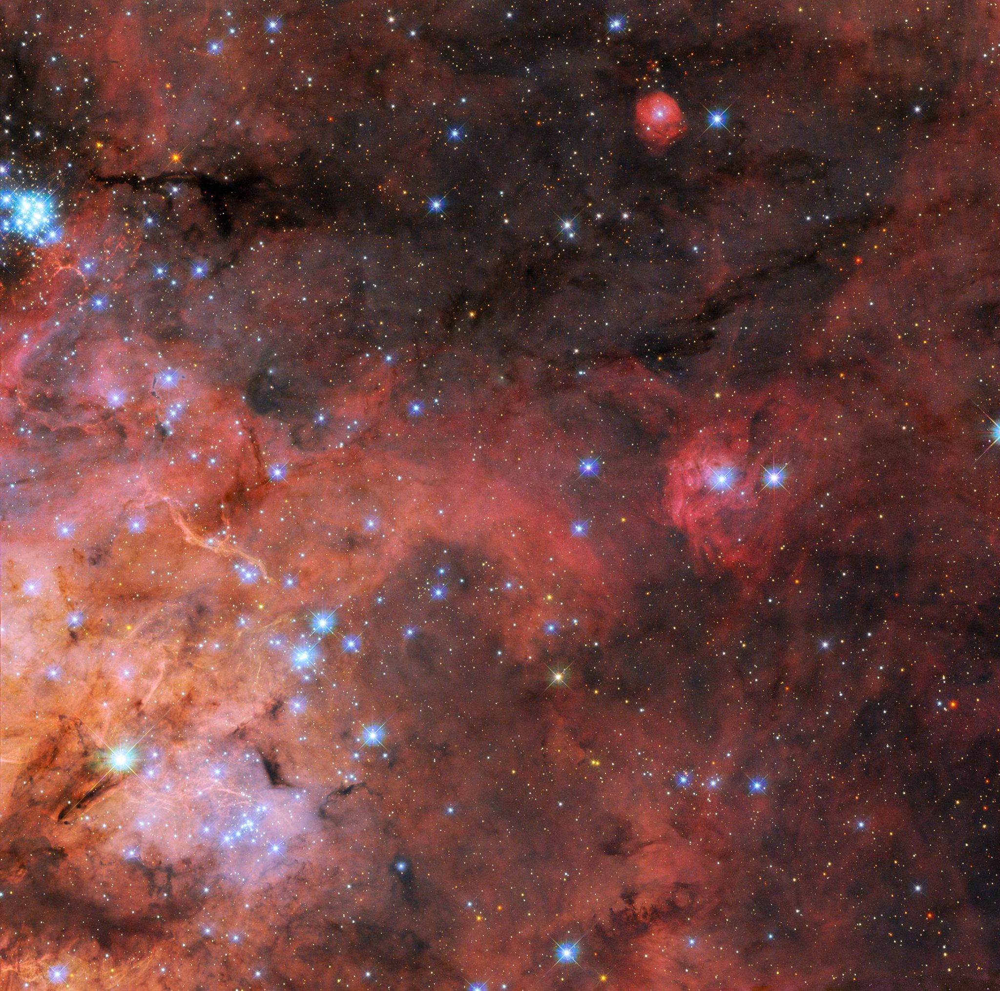 Hubble Space Telescope Explores a Turbulent Tarantula