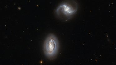 Hubble Views a Slashing Smudge Across the Sky
