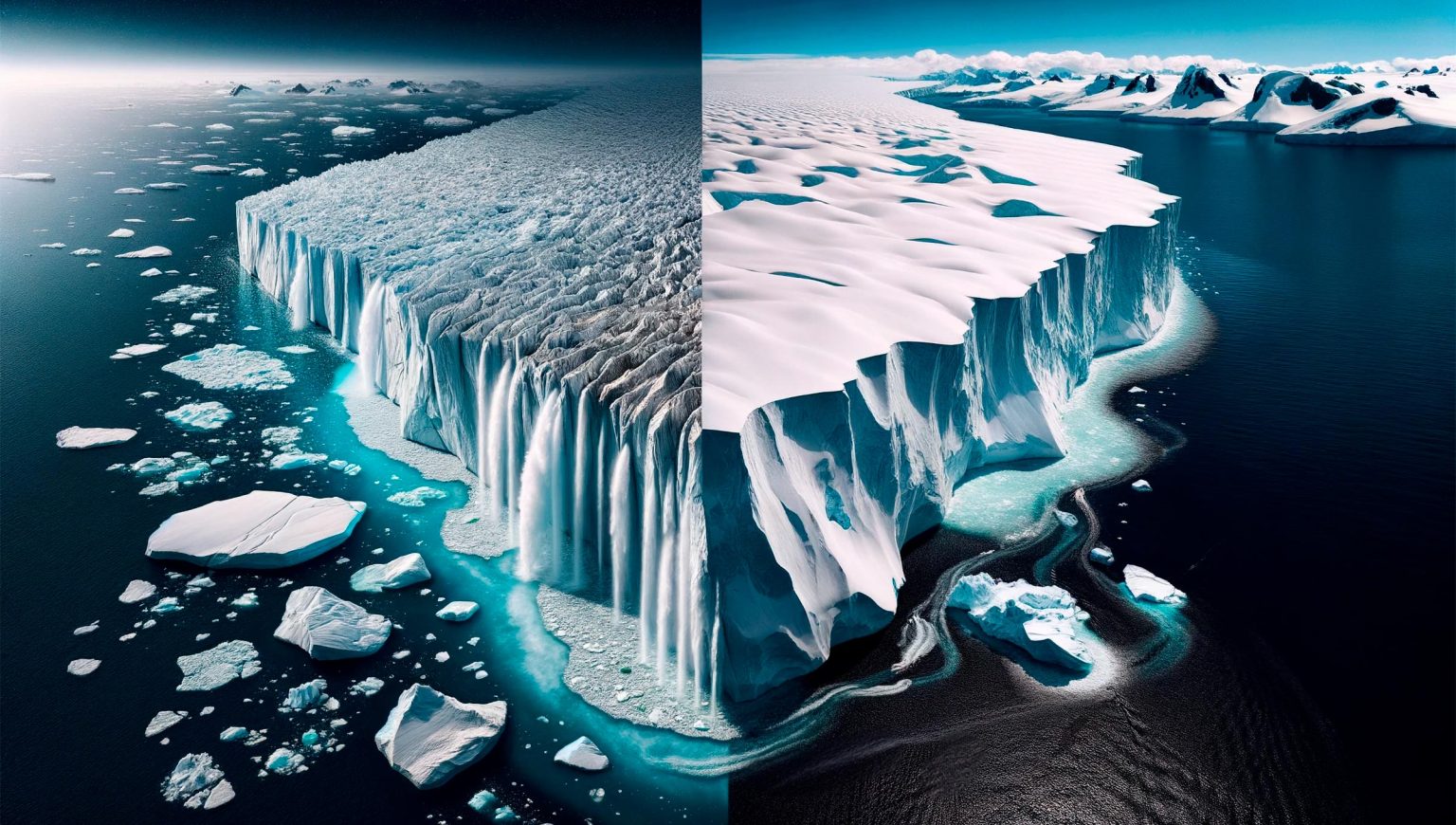 Polar Contrasts: Greenland and Antarctica’s Divergent Ice Melt Patterns