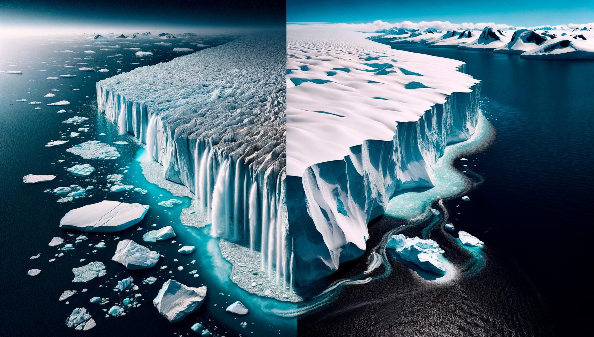 Polar Contrasts: Greenland and Antarctica’s Divergent Ice Melt Patterns