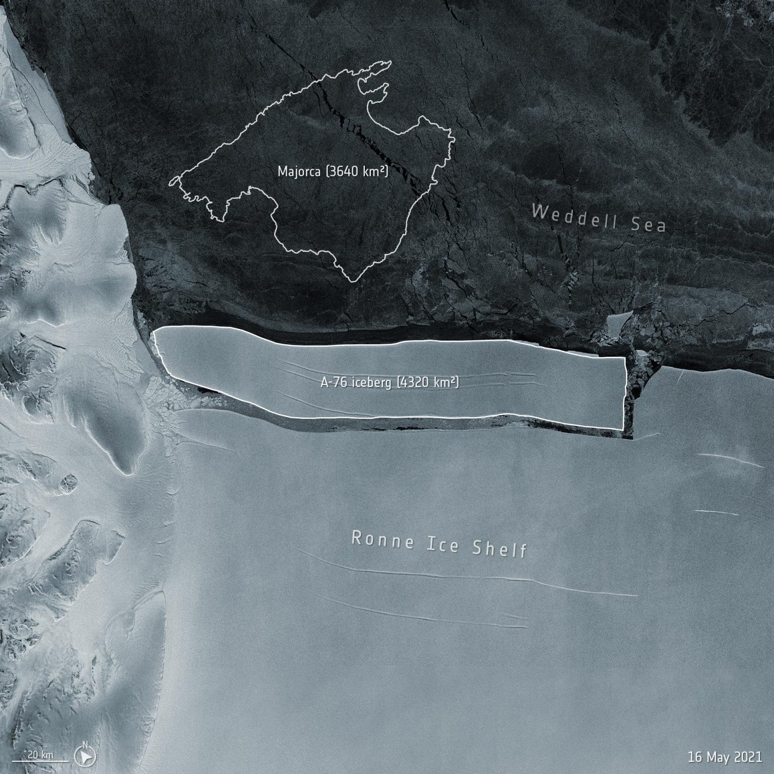 Meet the World's Largest Iceberg: A-76 Is Over 100 Miles Long