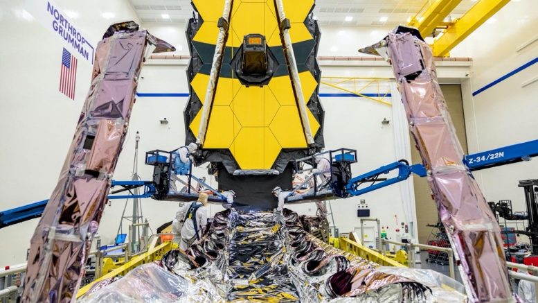 NASA Webb Space Telescope Aft Sunshield Pallet Deployed