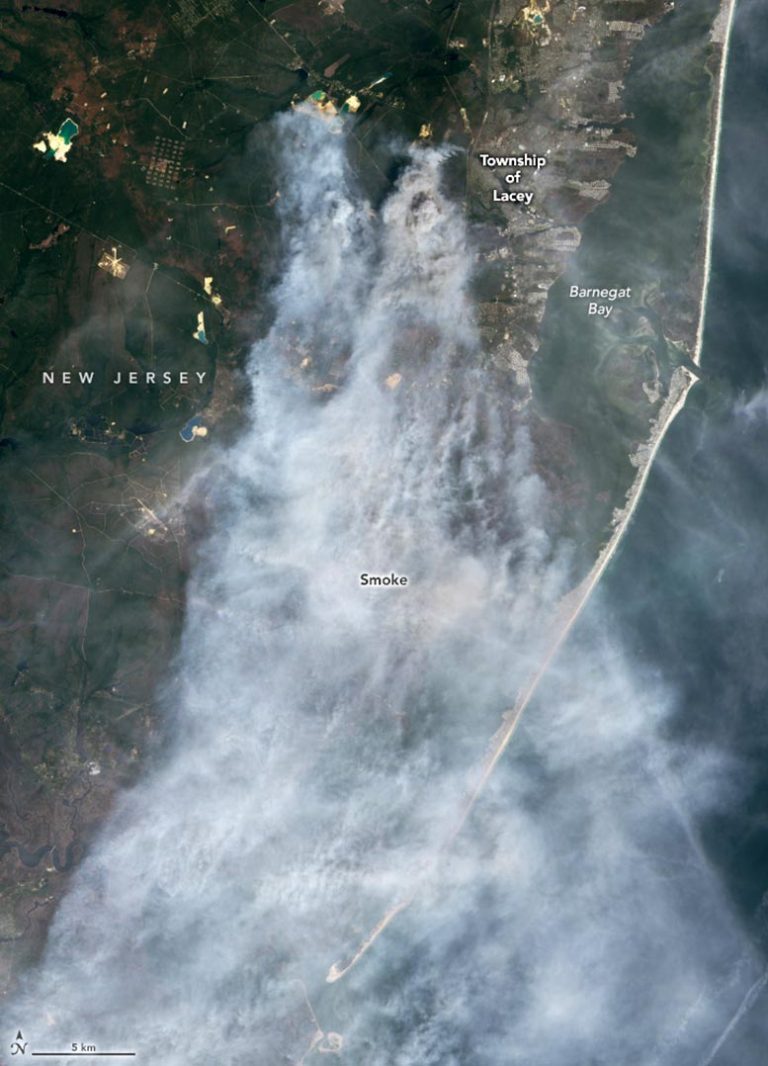 Inferno From Orbit: NASA Tracks 15,000-Acre Wildfire in New Jersey’s ...
